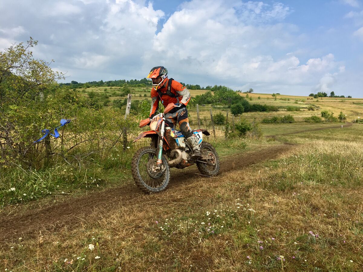 Bronze competitors enjoying the open terrain